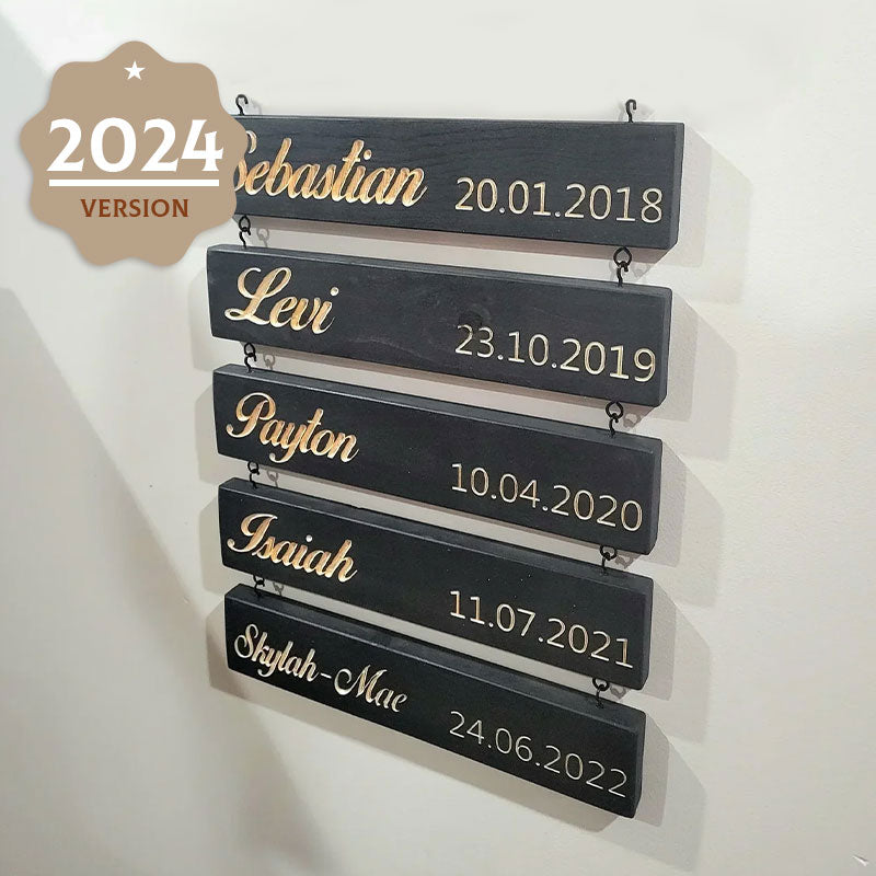 Custom Name Slat (Add On For Existing Sign)｜2024 Version Engraved Desi ...